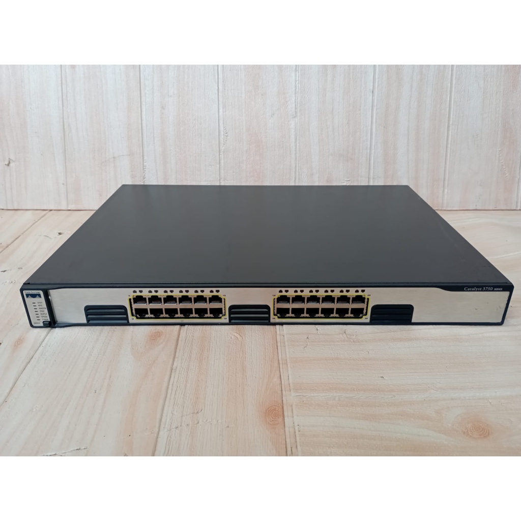 Jual Switch Cisco Catalyst 3750 1U WS-C3750G-24T-E 24 Port Gigabit ...