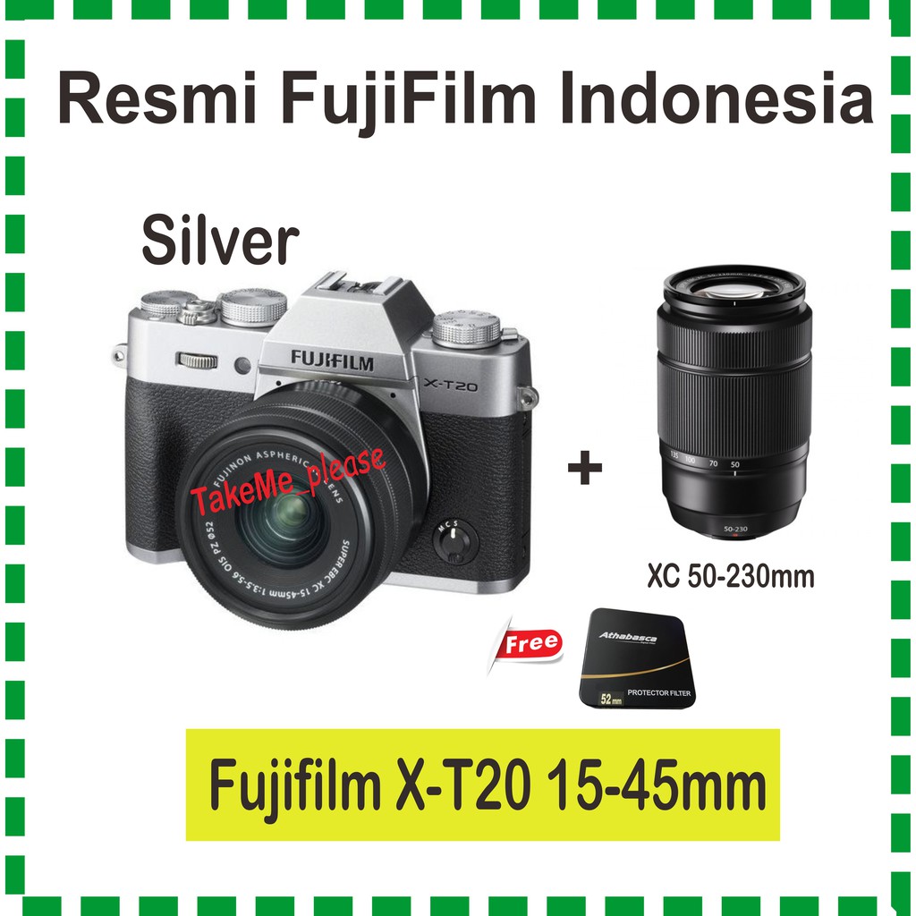 Jual FujiFilm X-T20 XC 15-45mm & 50-230mm Silver Mirrorless XT20 KIT ...