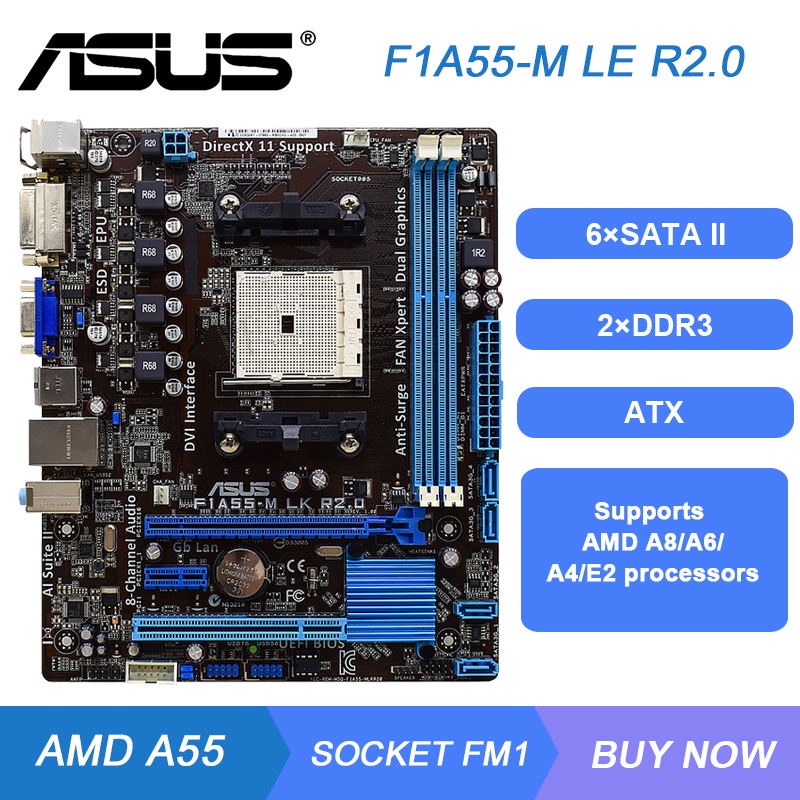 Jual PREORDER AMD A55 Motherboard FM1 Asus F1A55-M LE R2.0 Motherboard ...