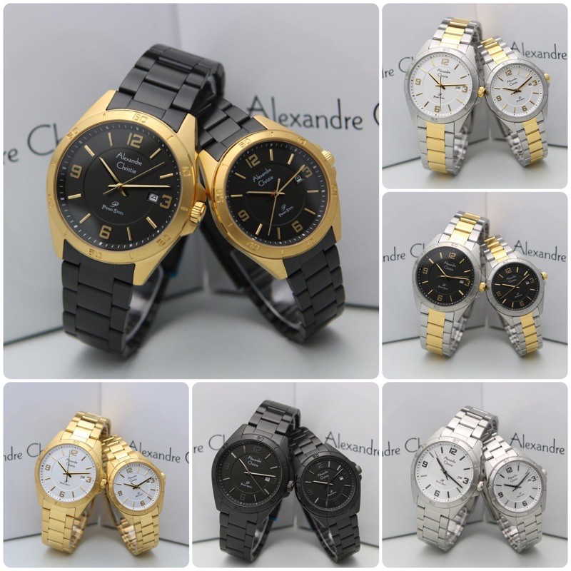 Jual Jam Tangan Couple Alexandre Christie AC 1016 Primo.Original ...