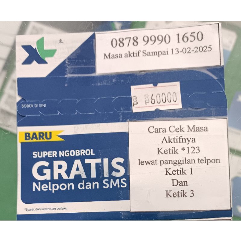 Jual kartu perdana XL masa aktif 3 tahun sampai 2025 siap pakai ...