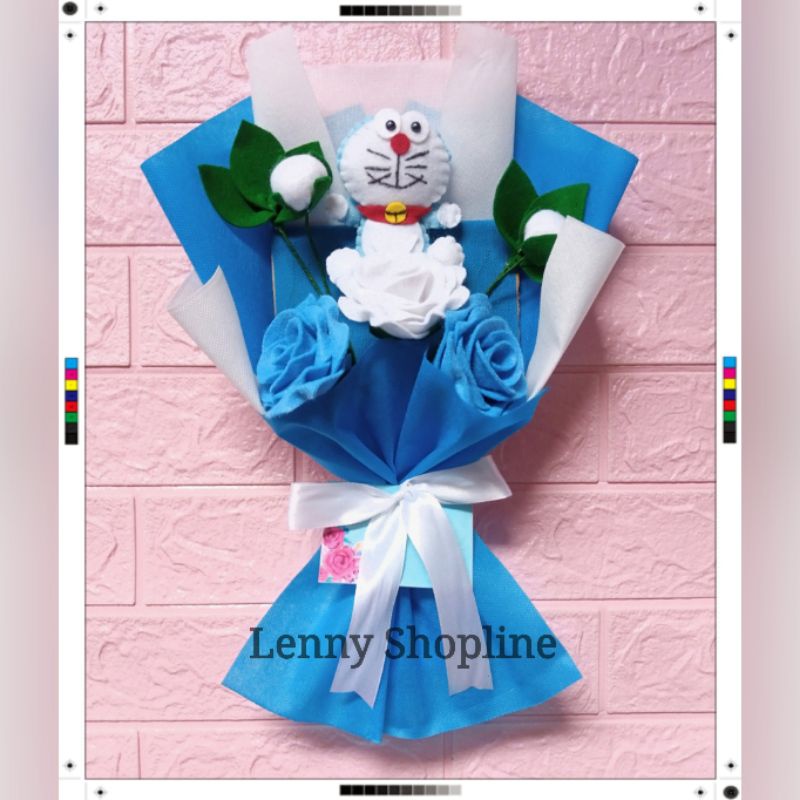 Jual Buket karakter/Buket Doraemon/Buket Stitch/BOUQUET WISUDA | Shopee ...