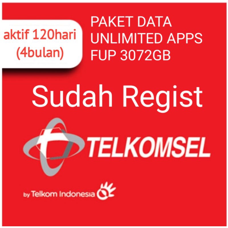 Jual Perdana paket data internet unlimited telkomsel aktif 120hari ...