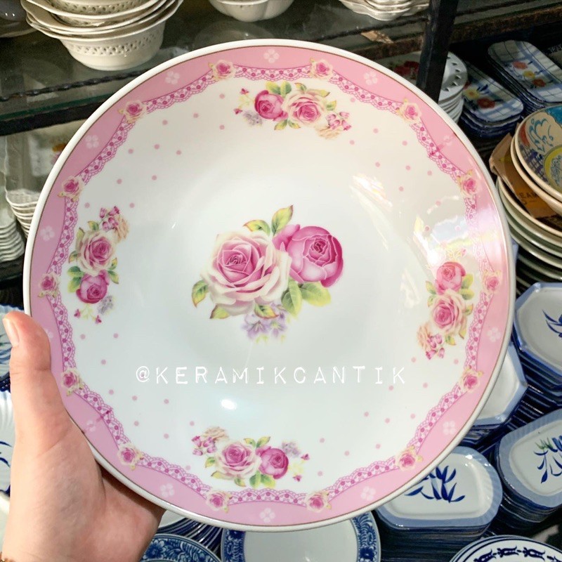 Jual Piring Makan Pink Shabby PB5618 (harga tertera dijual 1 lusin ...