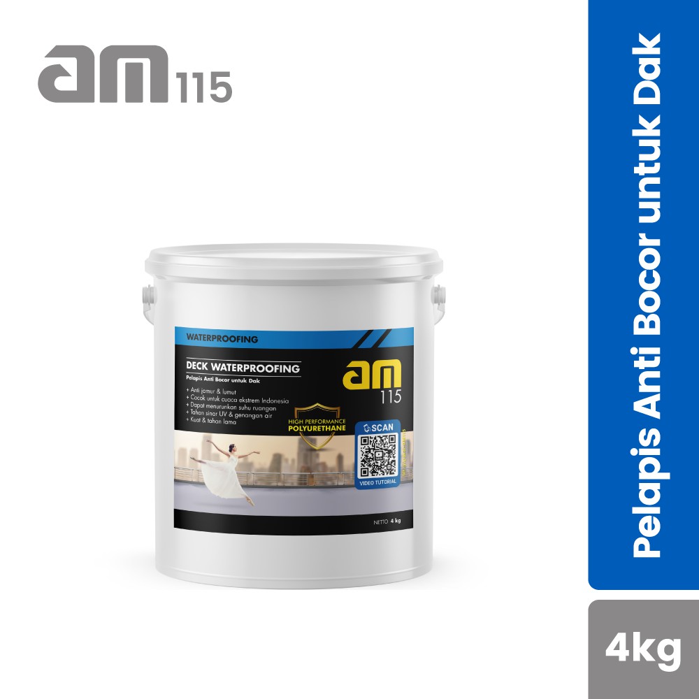 Jual AM Mortar AM 115 - Pelapis Anti Bocor Untuk Dak kemasan 4kg ...
