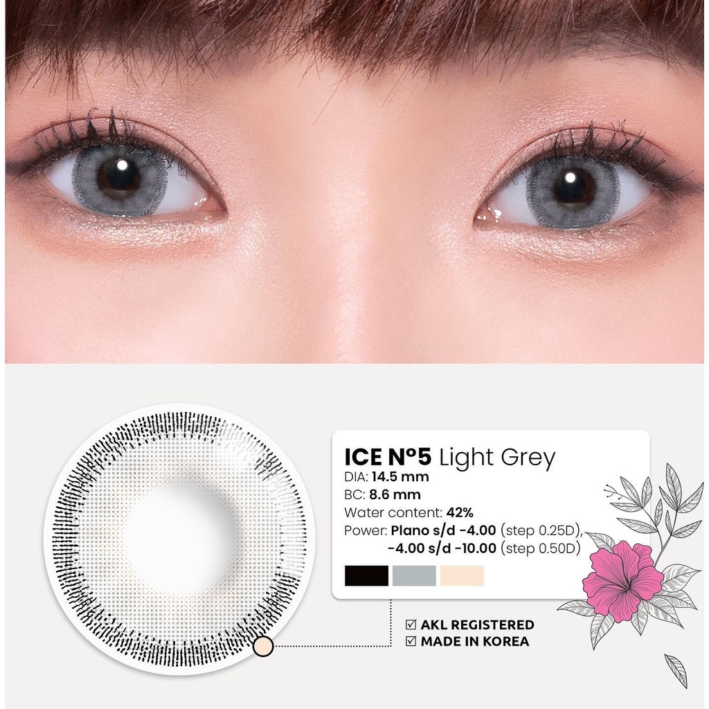 Jual SOFTLENS ICE N5 LIGHTGREY MINUS -0.50 sd -10.00 | Shopee Indonesia
