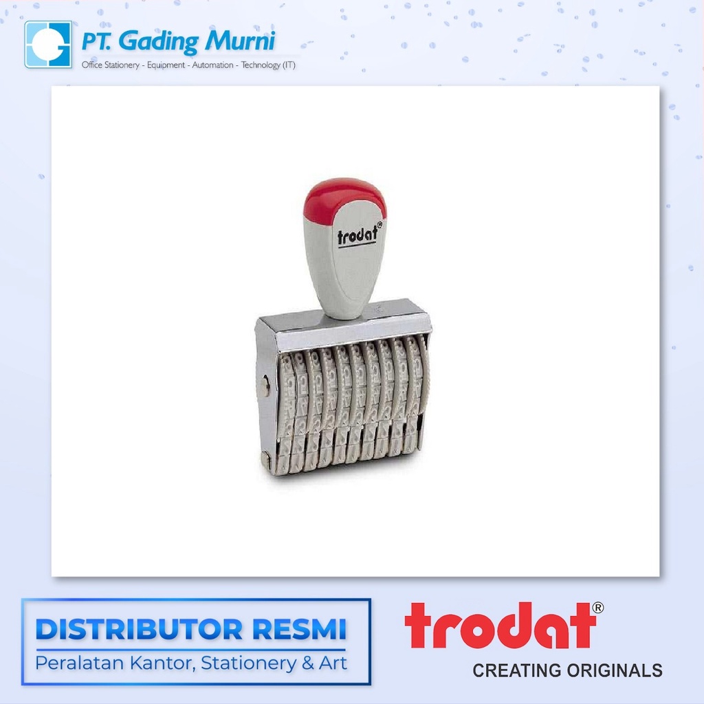 Jual TRODAT STEMPEL 15510 5mm 10 digit | Shopee Indonesia