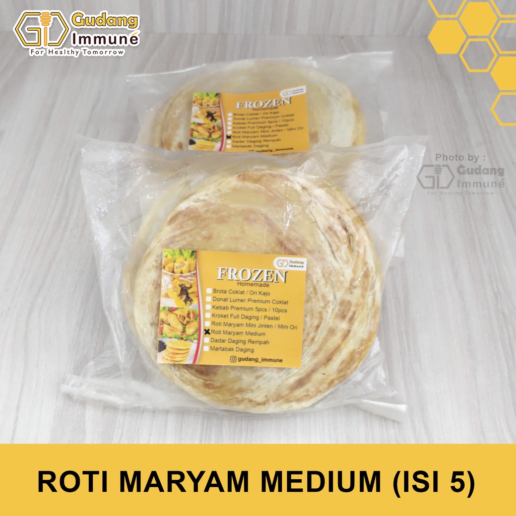 Jual Roti Maryam Roti Canai Medium Mini Jinten Frozen Isi 5 Gudang