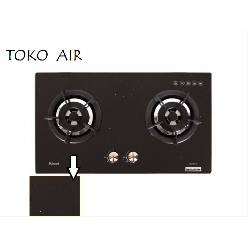 Jual Kompor tanam Rinnai RB-2GH-C (SB) Schott Glass / Kompor Rinnai 2 tungku | Shopee Indonesia