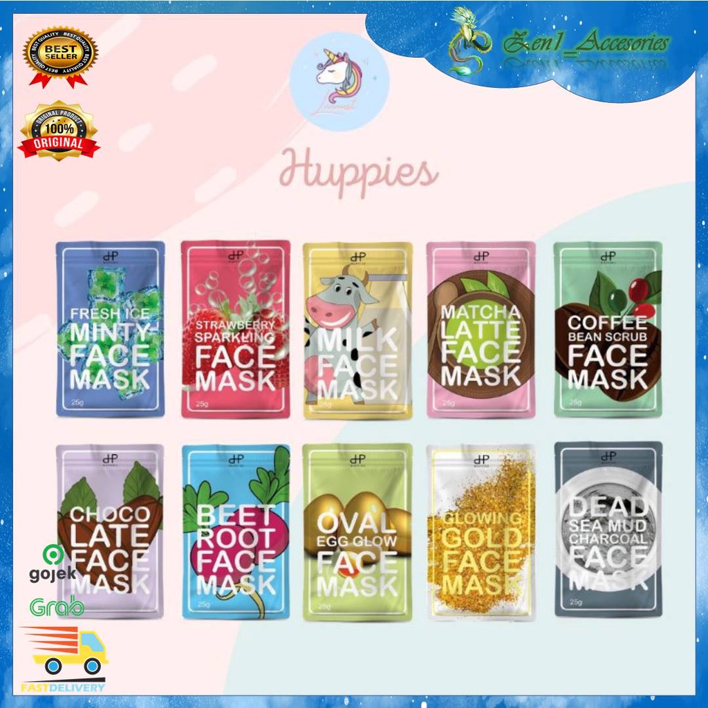 Jual BPOM Masker Huppies Premium Organik 20 Gram / Face Mask Organic Huppies (EXP JAN-MARET 2023 ...