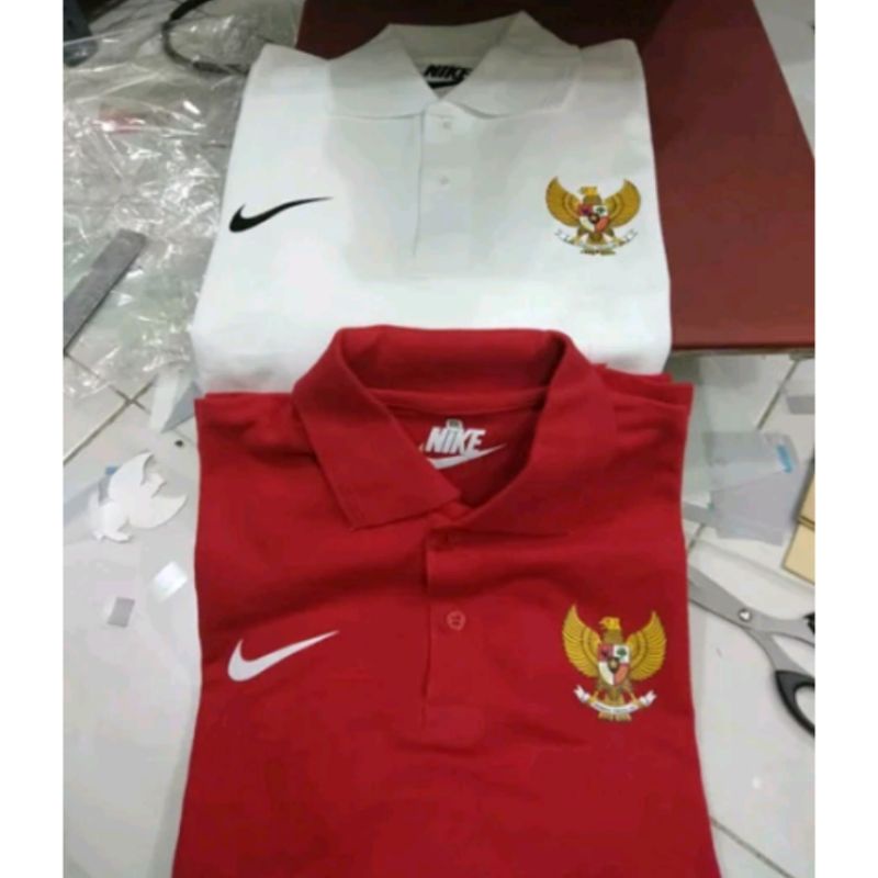Jual Polo shirt Kaos Kerah Pria Garuda Indonesia | Shopee Indonesia