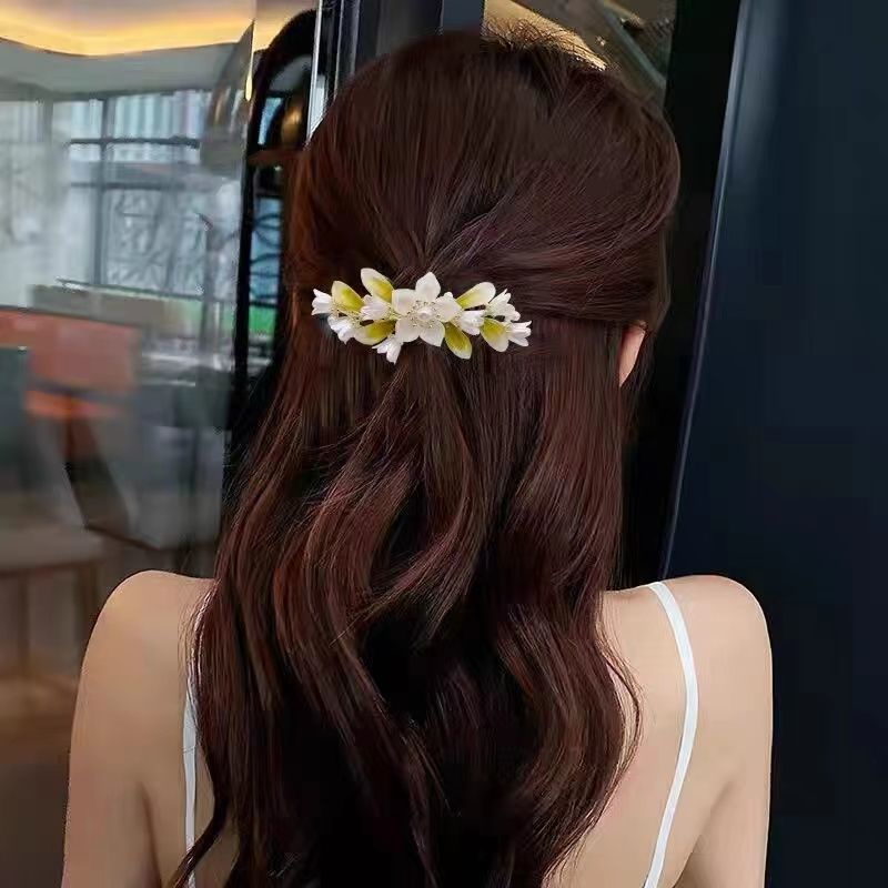 Jual JEPIT RAMBUT KOREA WANITA OTOMATIS MOTIF BUNGA ELEGAN ORIGINAL ...