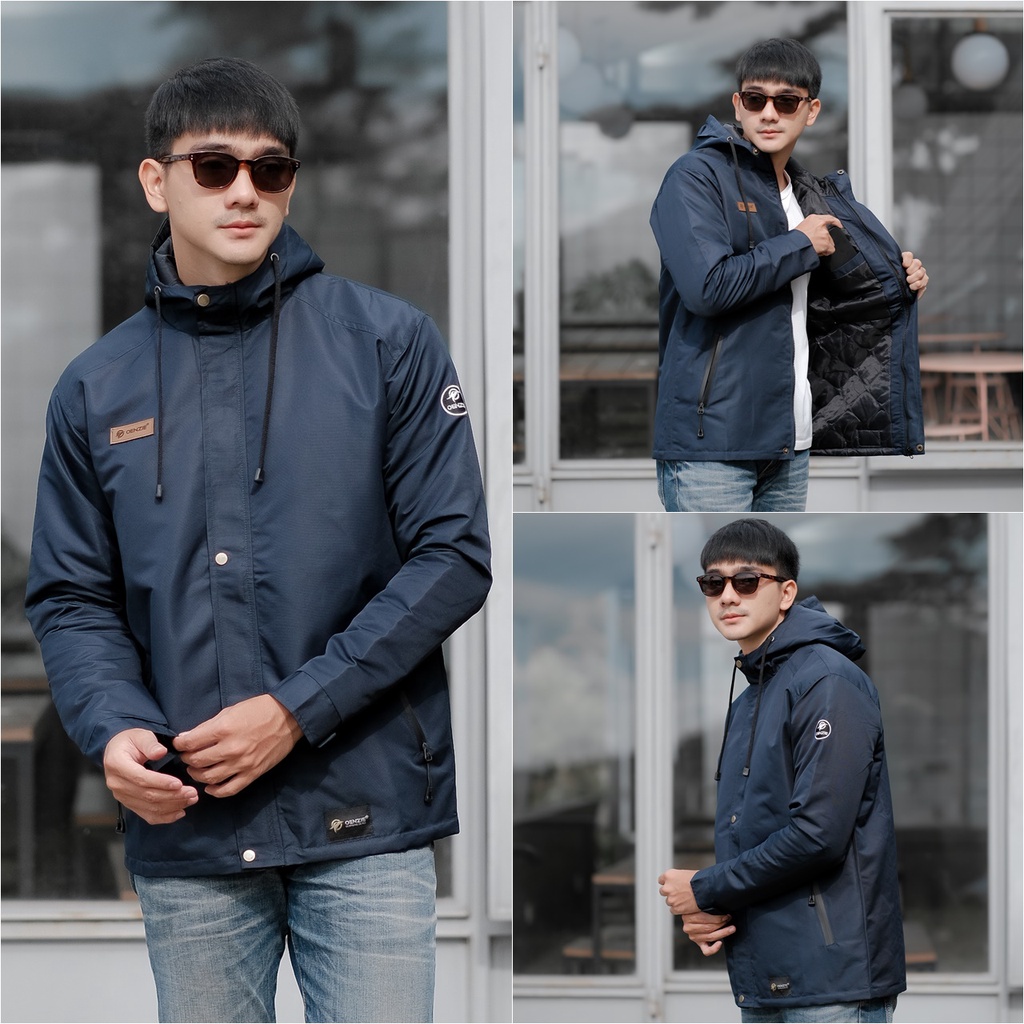 Jual Jaket Windbreaker Parka Simple Pria Tahan Angin Anti Air Taslan ...