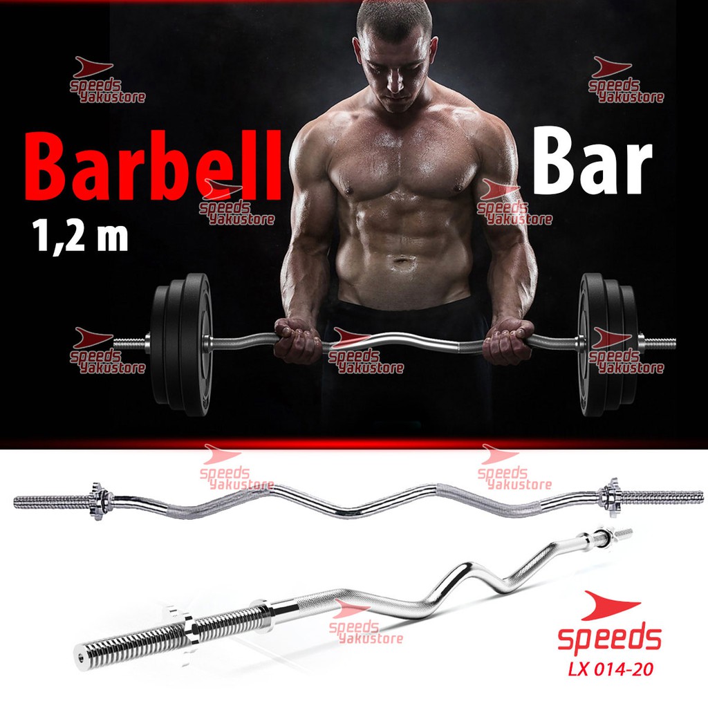 Jual SPEEDS STICK BARBEL 120 cm STICK DUMBELL BAR EZ Curl Bar Fitness ...