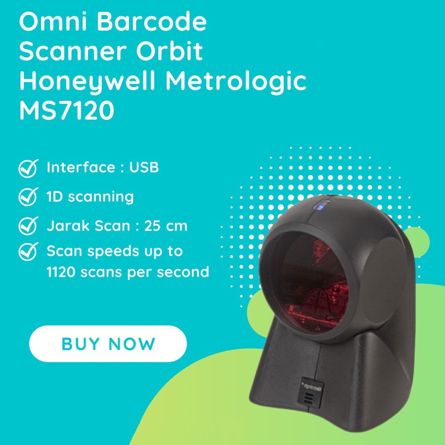 Jual HONEYWELL Barcode Scanner Omni MK7120 MS7120 MK7120 1D Orbit USB ...