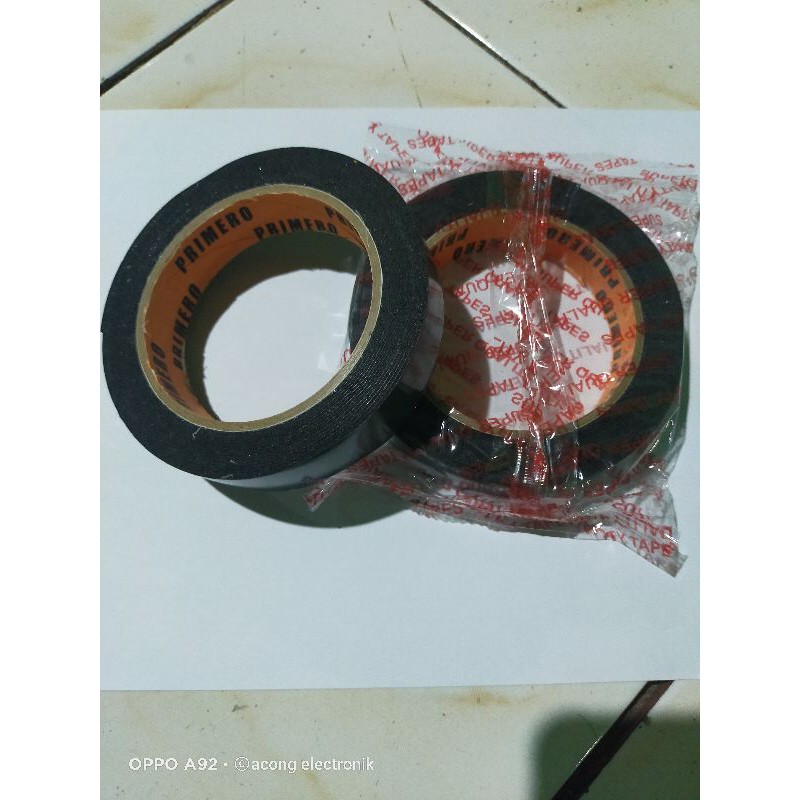 Jual Isolasi Bolak Balik Double Side Foam Tape Double Tape Hijau Hitam ...