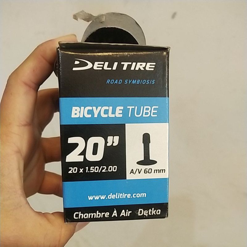 Jual Ban dalam sepeda deli tire ukuran 20x1.50/2.00 pentil besar A/V 60 mm | Shopee Indonesia