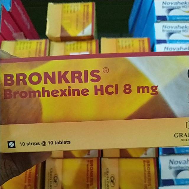 Jual Bronkris Tab Bromhexine 8mg | Shopee Indonesia