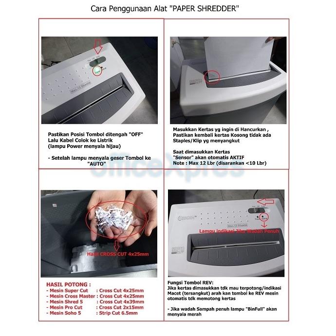 Jual Mesin Penghancur Kertas / Paper Shredder Shred 5 Origin | Shopee ...
