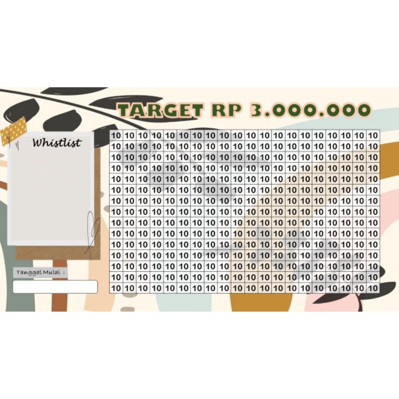 Jual [01 FULL KALENG ] Celengan Target BUKA TUTUP/ Tabungan Target ...