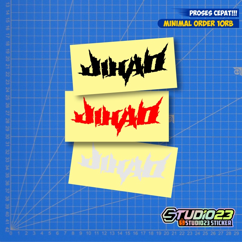 Jual Stiker JIHAD Band Metal, Cutting Sticker Hologram | Shopee Indonesia