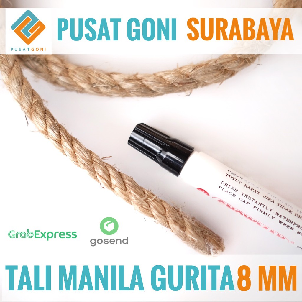 Jual Tali Tambang Manila Gurita 8 MM - Tampar Serat Manila ...