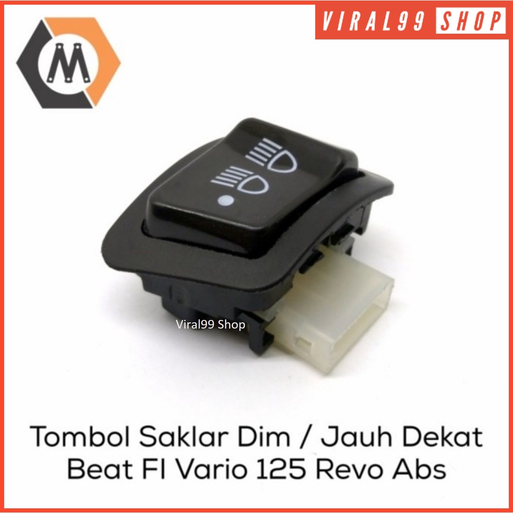 Jual Tombol Saklar Switch Lampu 3 titik Pas Motor Beat Beat Revo Vario ...