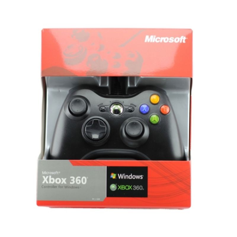 Jual Microsoft Stik Stick XBOX 360 Wired PC Original Pabrik - Support ...