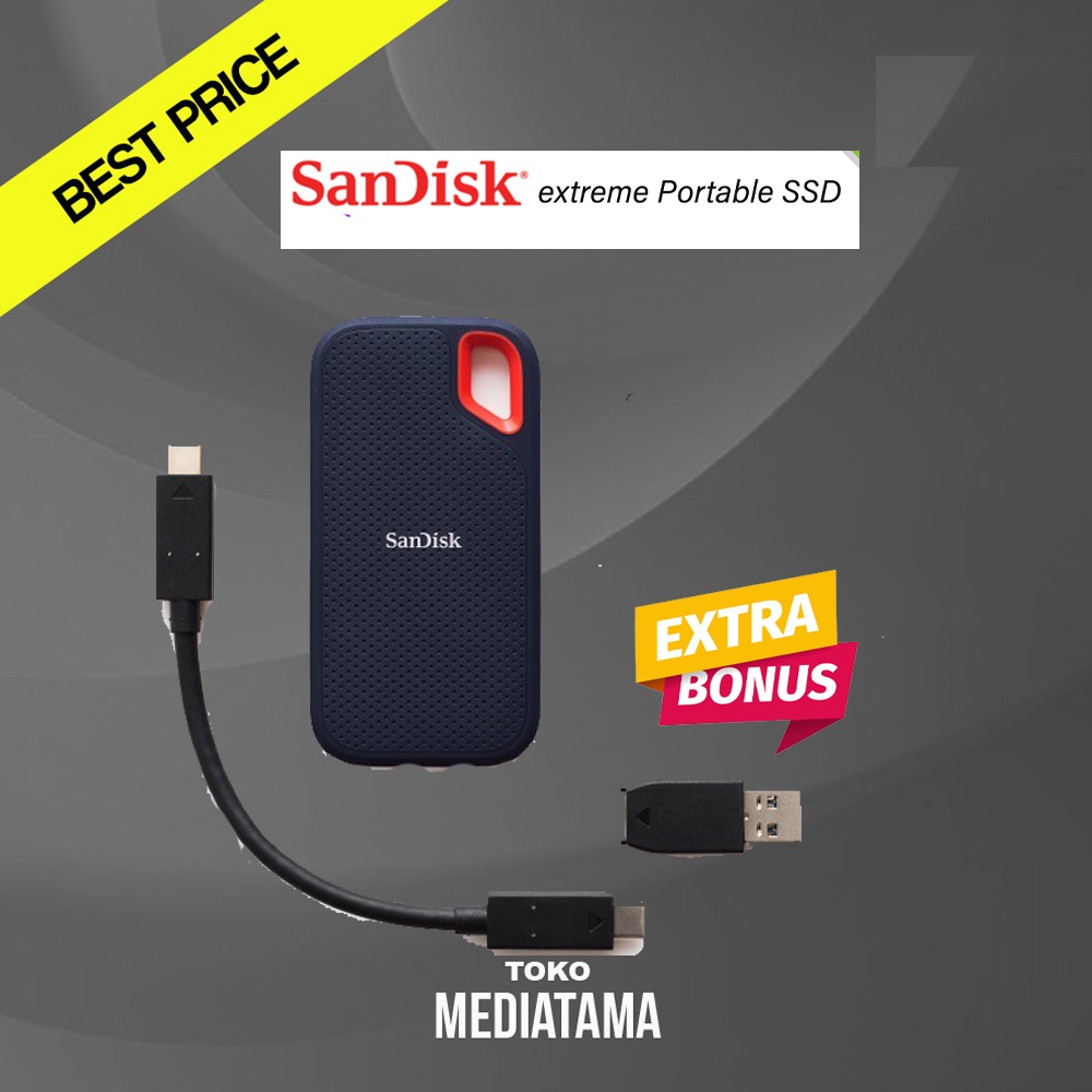 Jual SSD External SanDisk Extreme 500GB / 1TB/ 2TB 1050/1000 MB/s ...