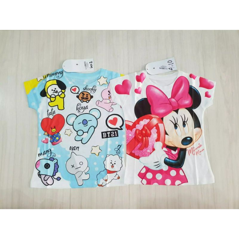 Jual Baju Coco Girl BTS Blue/Baju Coco Girl Minnie/Baju Untuk Anak ...