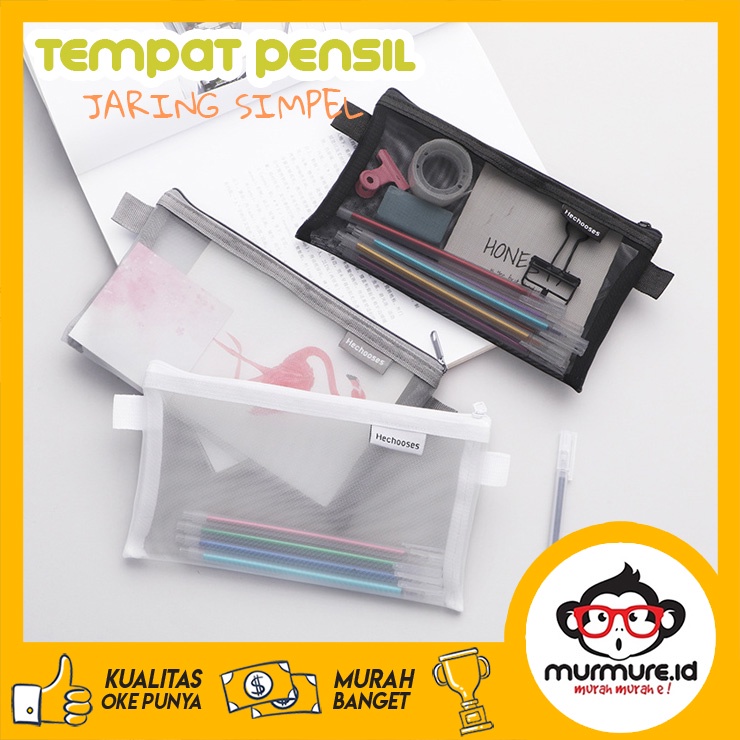 Jual MURMURE.ID | KOTAK PENSIL / TEMPAT PENSIL JARING TRANSPARAN ...