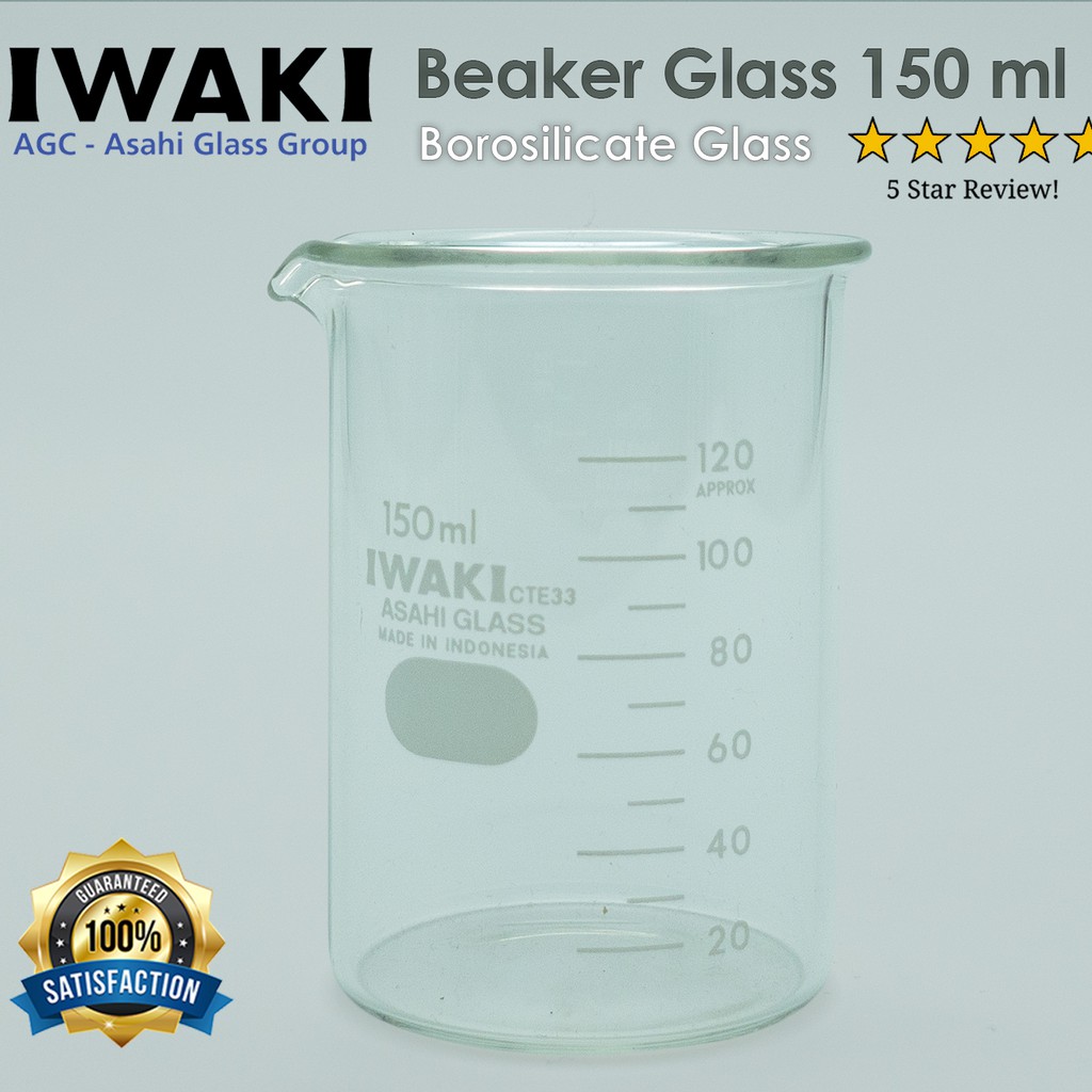 Jual Iwaki Beaker Glass Low Form - 150 ml / FGelas Kimia / Gelas Takar / Gelas Laboraturium ...