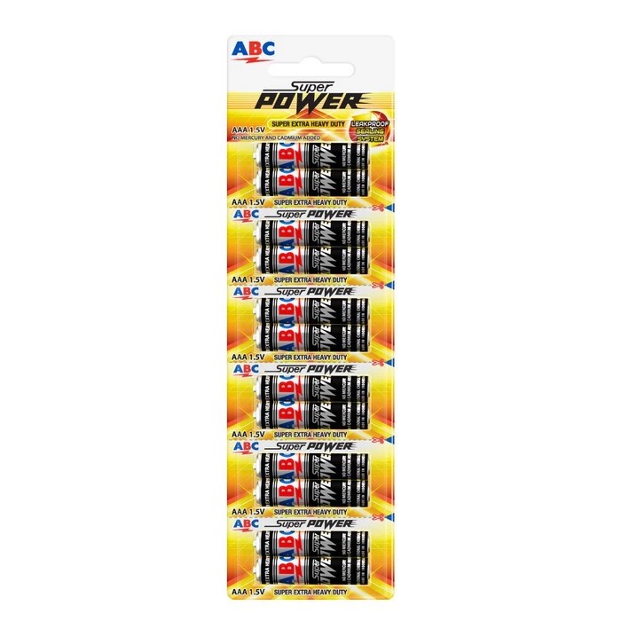 Jual Baterai ABC Super Power R03 Hitam AAA (Carton | Shopee Indonesia