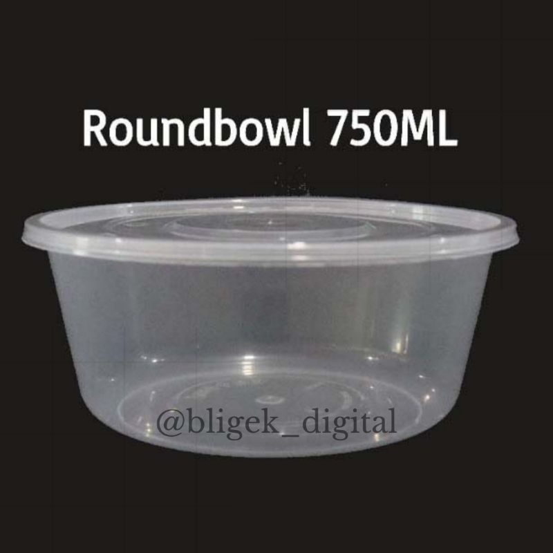 Jual Thinwall Round Bowl 750 ml Mangkok plastik Cup plastik Victory 25 Pcs | Shopee Indonesia