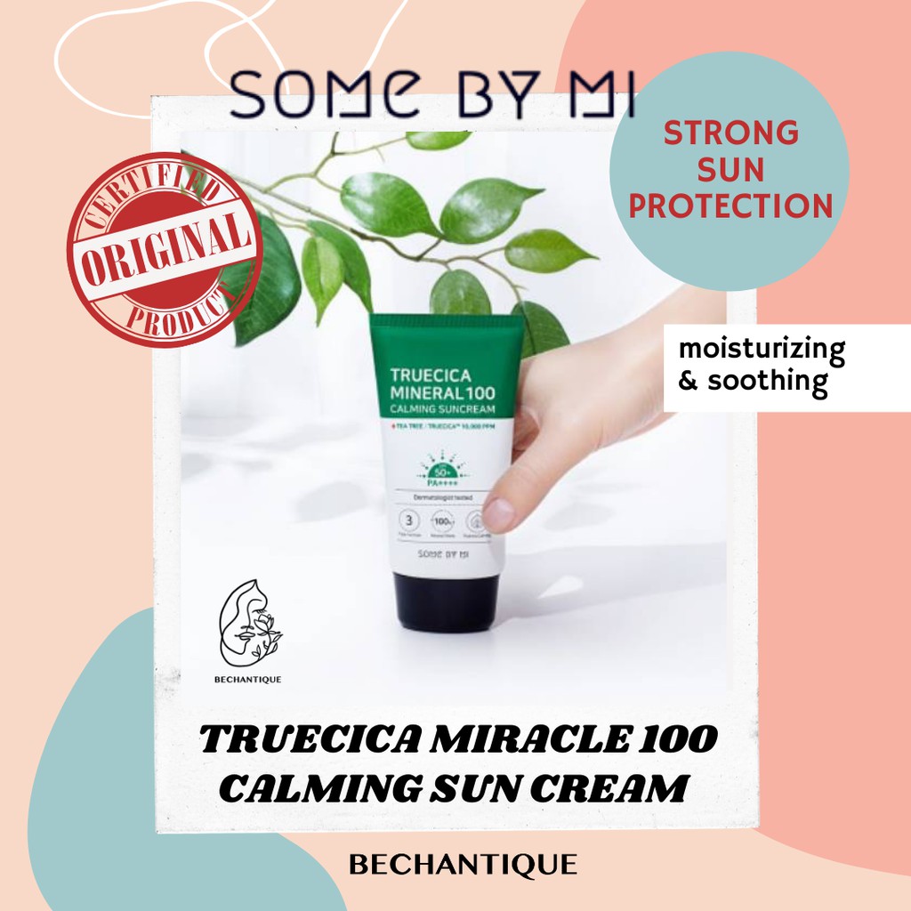 Jual Original SOME BY MI Truecica Mineral 100 Calming Sun Cream 50ml ...