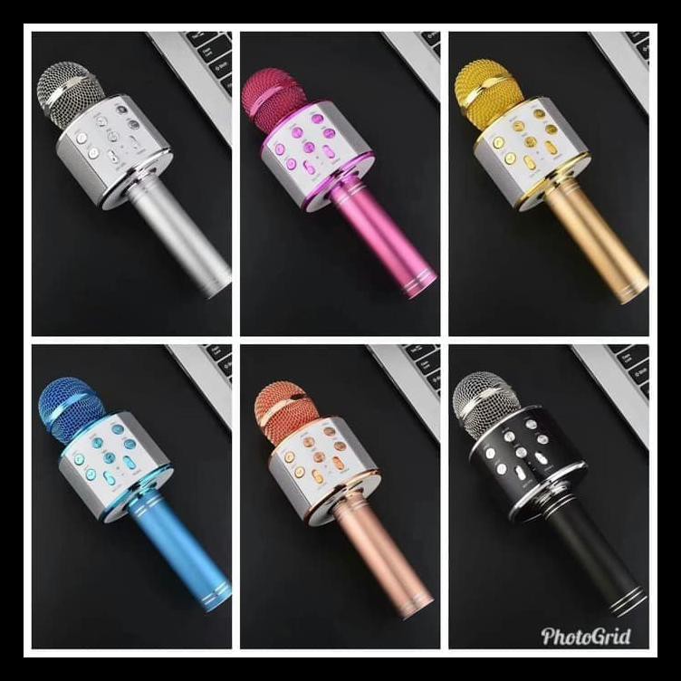 Jual Mic Mix Karaoke Bluetooth WS 858 Karauke Speaker WS858 SALE | Shopee Indonesia