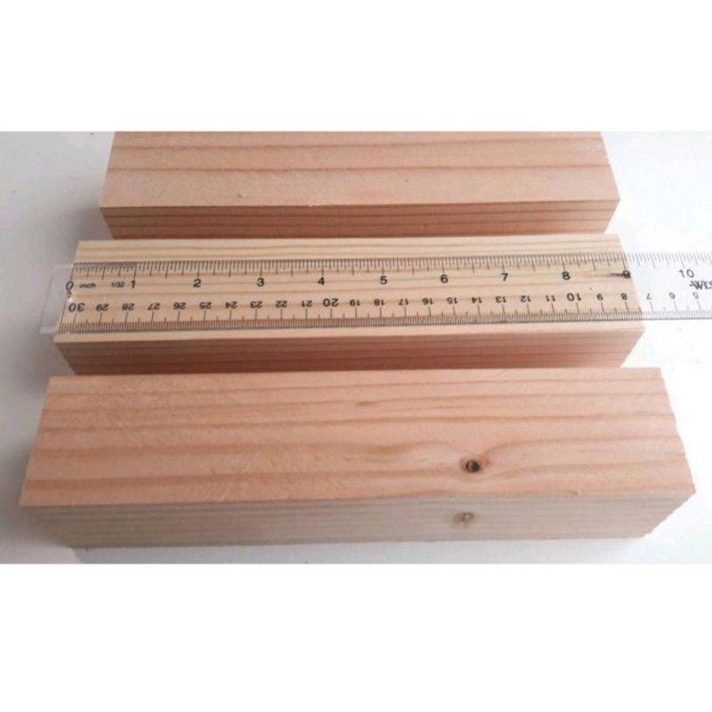 Jual 4x4x20 cm unfinished Mini Wood Block Kaso Balok Kayu Jati Belanda ...