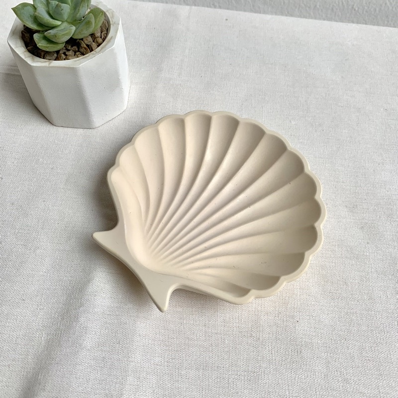 Jual SHELL COASTER concrete tatakan bentuk kerang tempat perhiasan ...