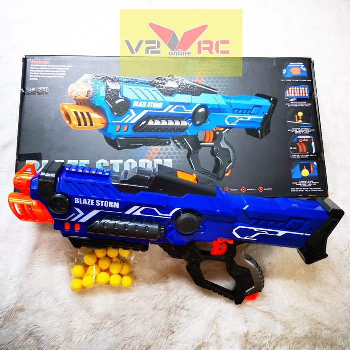 Jual Blaze Storm Foam Blaster Toy Weapon Gun 20pcs Ball Soft ZC7117 ...