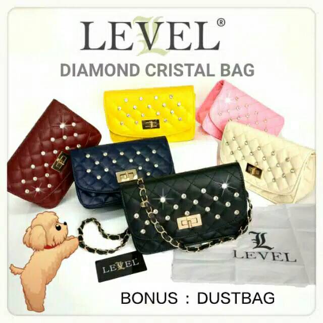 Jual Tas Level WOC Diamond Sisa Warna Kuning Saja | Shopee Indonesia