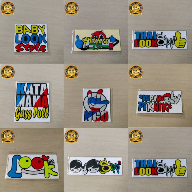Jual stiker cutting sticker ngo gas poll thai sipp baby look kurang ...