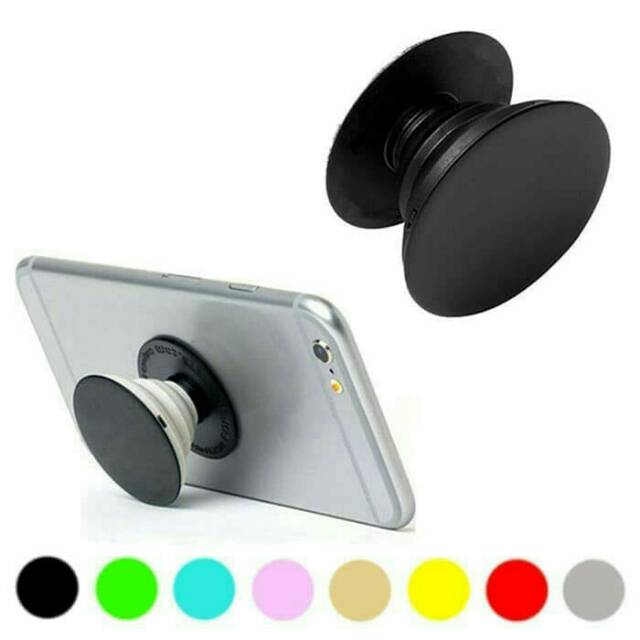 Jual POP SOCKET - RING STAND HP - POPSOCKET POLOS HITAM | Shopee Indonesia