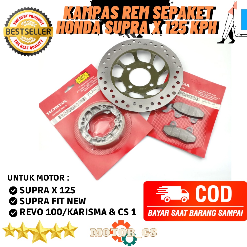 Jual Piringan Cakram Depan Supra x 125 KPH - kampas rem belakang - dispad - piringan | Shopee ...