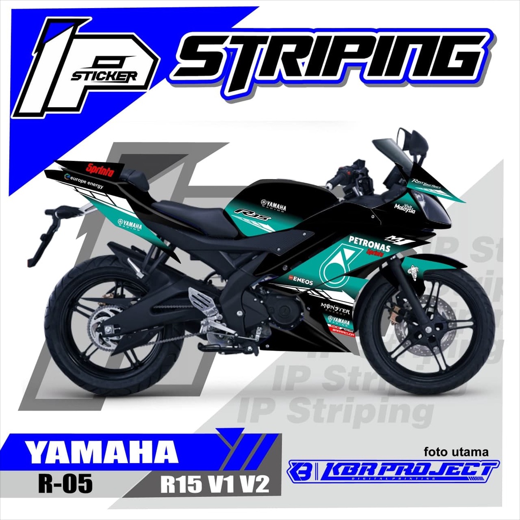 Jual (COD) Striping Variasi List Yamaha R15 V1 V2 (PETRONAS) Design IP ...