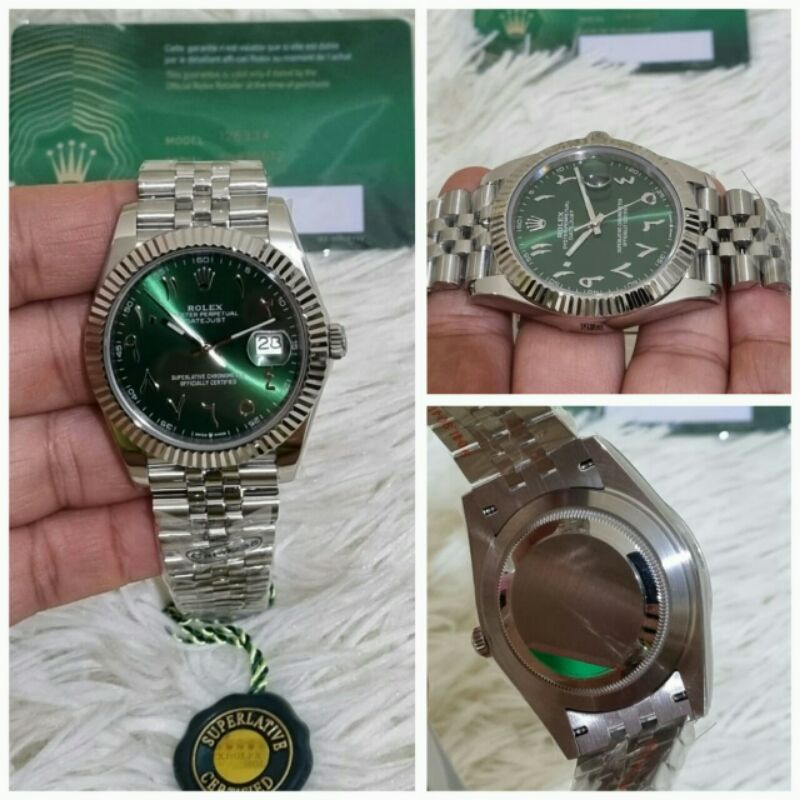 Jual jam tangan pria rolex datejust automatic mesin swiss stainless ...