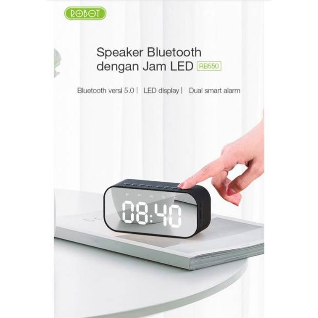 Jual TIMER BLUETOOTH 5.0 SPEAKER ROBOT RB550 | Shopee Indonesia