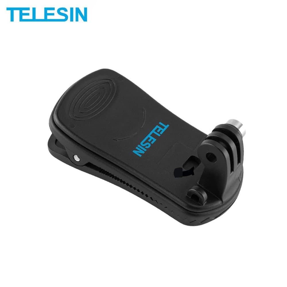 Jual TELESIN Backpack Clip Mount Rotating 360 Degrees for Action Camera ...