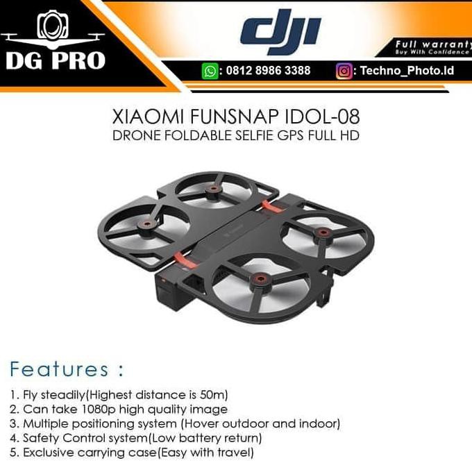 Jual XIAOMI FUNSNAP IDOL-08 - DRONE FOLDABLE SELFIE GPS FULL HD ...