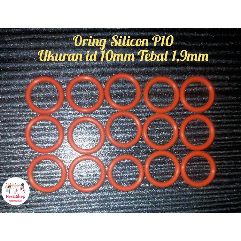 Jual Oring Silicon P10 ukuran id 10mm Tebal 1,9mm | Shopee Indonesia