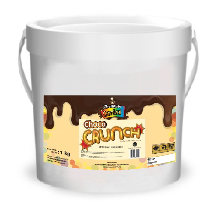 Jual CHEFMATE PASTA CHOCO CRUNCH PAIL 1 KG READY STOCK | Shopee Indonesia